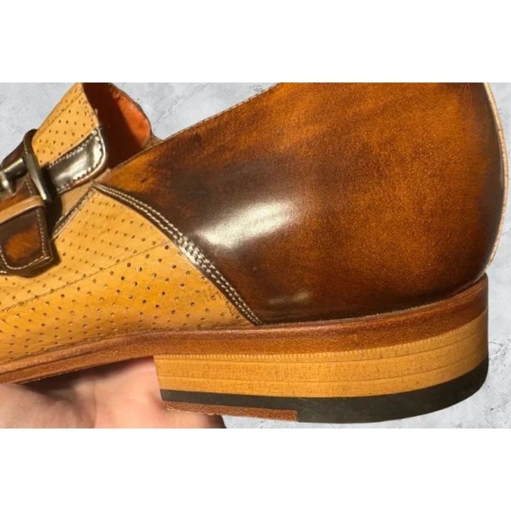 Mezlan | Shoes | Mezlan Custom Mens 5 M Monk Strap Shoes Two Tone ...